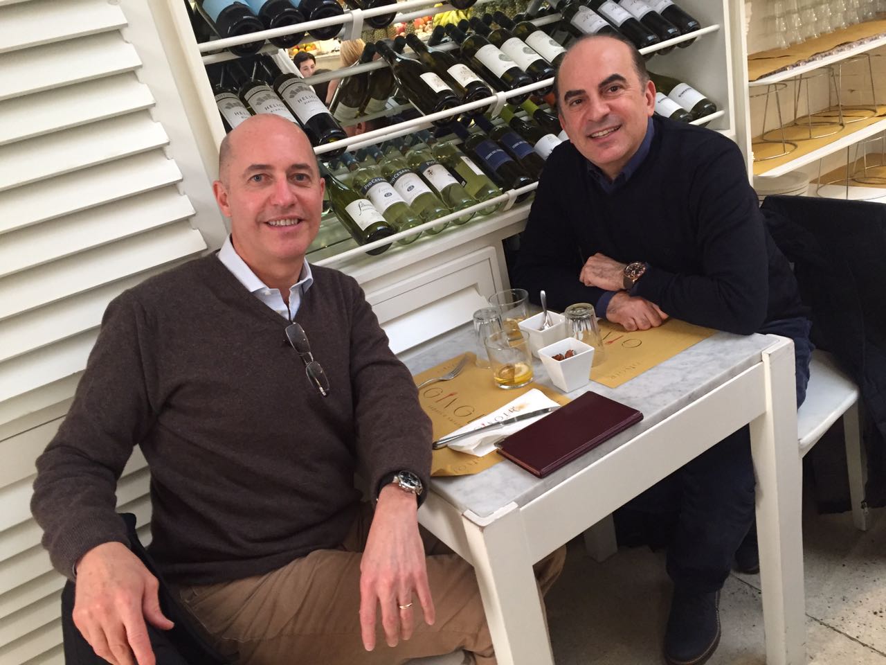 Mr.Sami Bazzi with Mr.Fabrizio Nicoletti in Rome, Italy on 11/02/2017